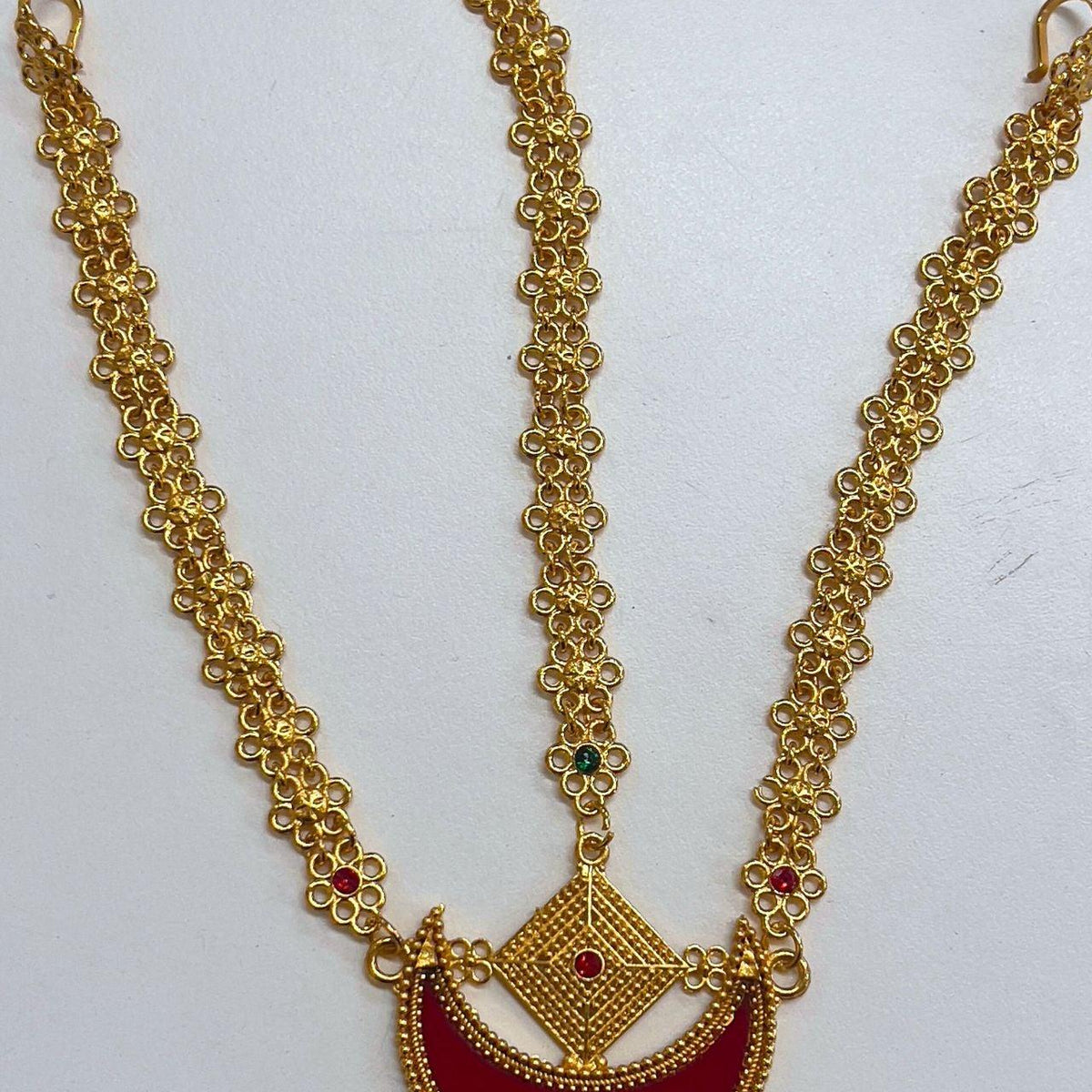 Goldplated Sirbandi heavy Design – Boutique Nepal