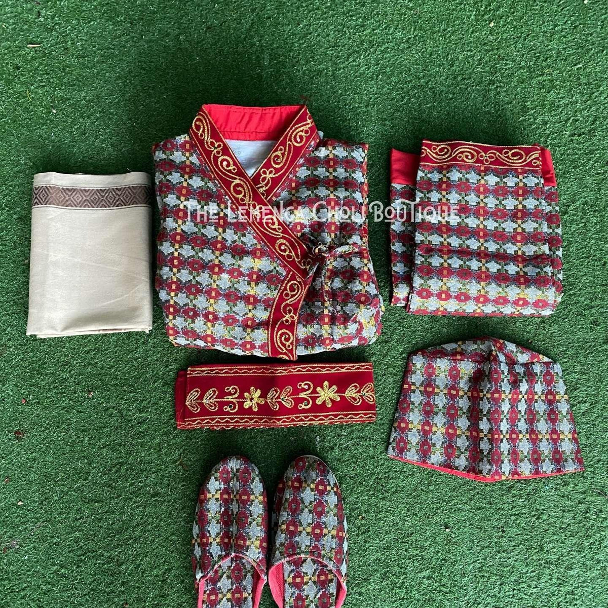 Behula Dhaka set – Boutique Nepal